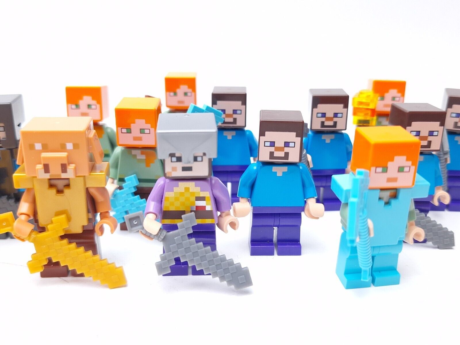 Lego Minecraft Figure Lot 24 Minifigure - LEGO (R) Minifigures