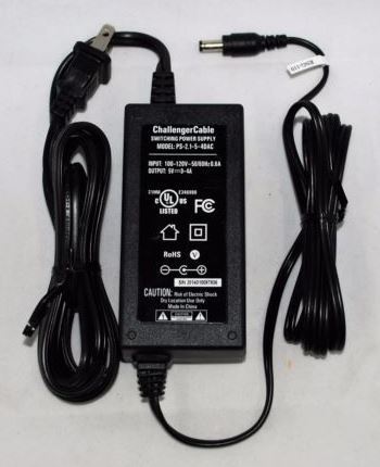 CHALLENGER CABLE SWITCHING POWER SUPPLY PS-2.1-5-4DAC 5V 4A ...