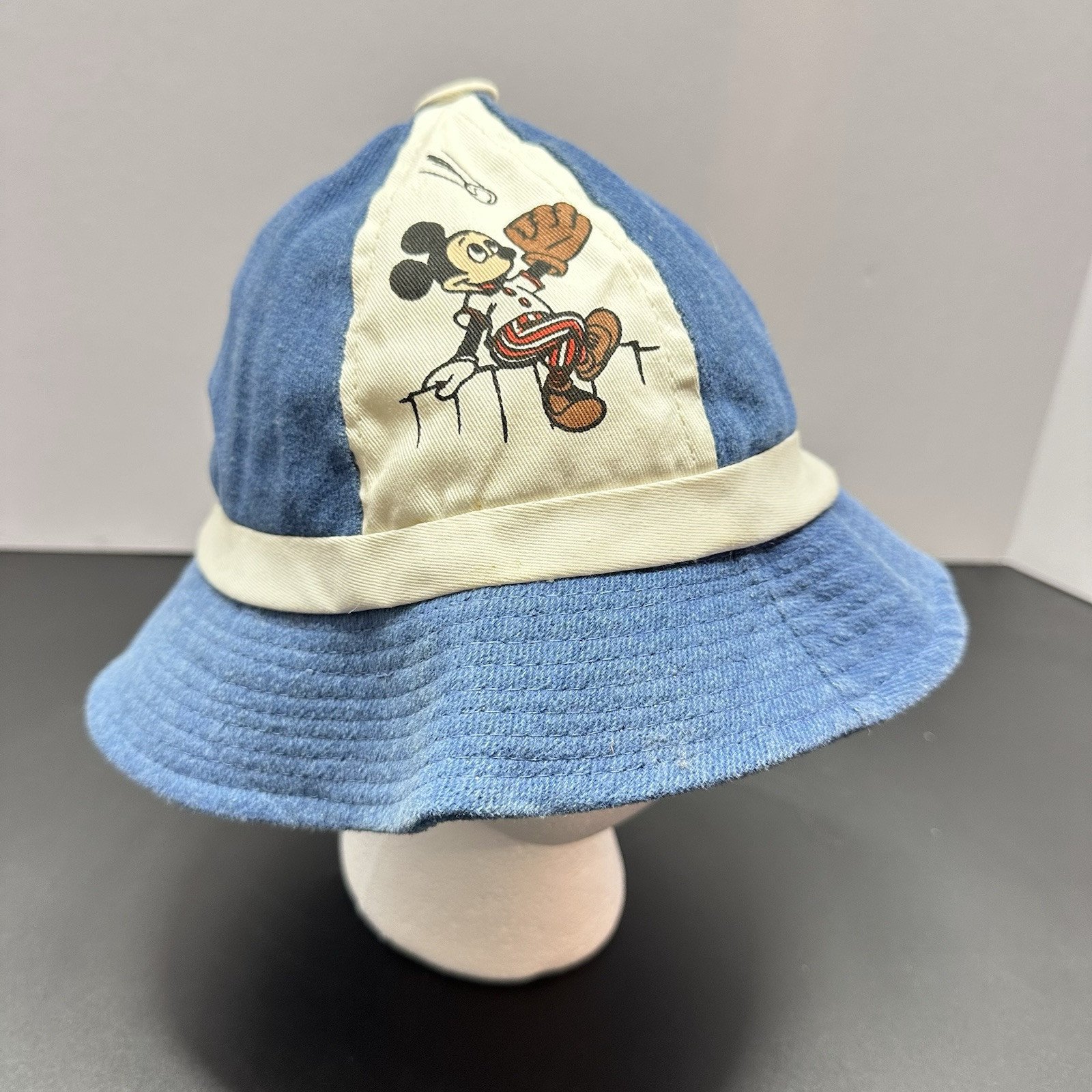 Vintage Disney Bucket Hat Beach Mickey Donald Goofy Sports Size 7 1/8 ...