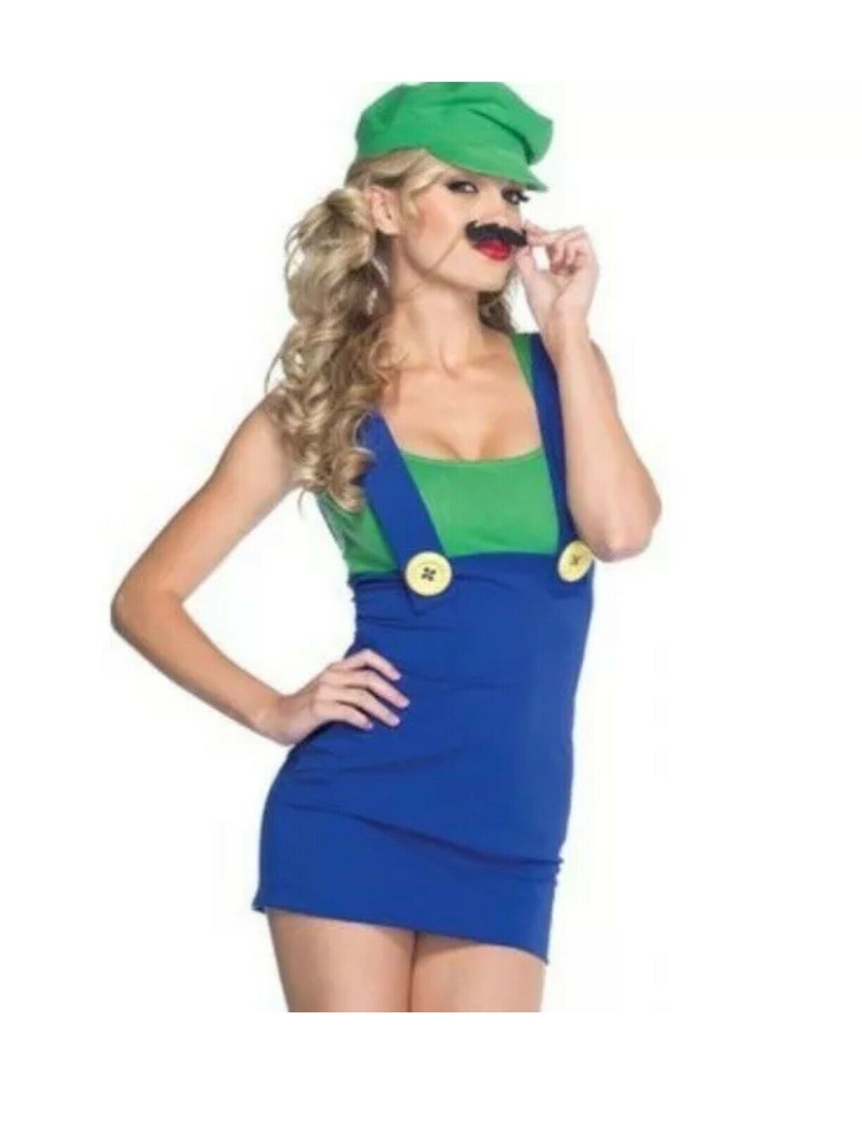 Halloween costume Sexy Sidekick Super Mario Luigi 3 pc costume size ...