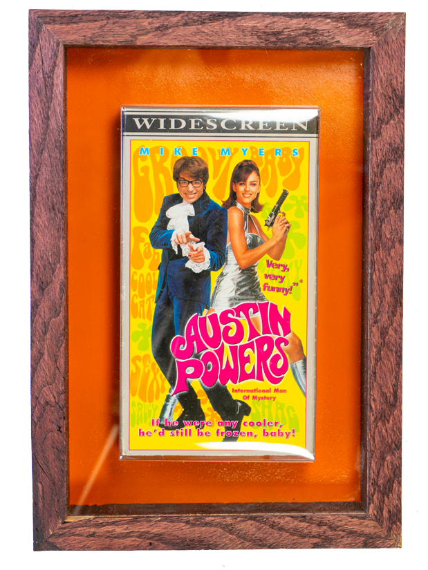 Custom Austin Powers VHS Shadow Box Red Cedar | 2 Tone | Home Theater ...