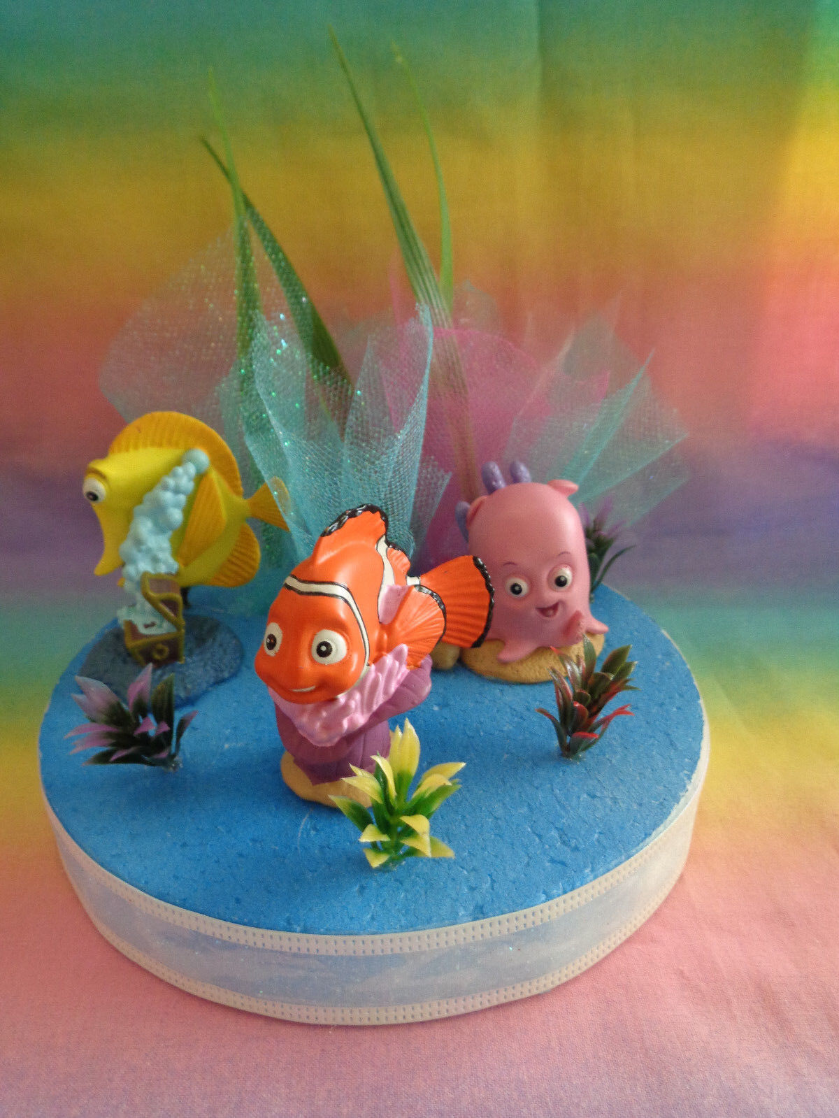 Finding Nemo Cake Topper Table Decor 6" Styrofoam Base - OOAK - Candles ...