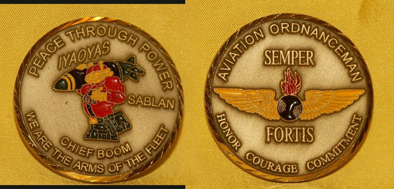 USN Ordnance Man "CHIEF BOOM...IYAOYAS" Arm of the Fleet super neat ...