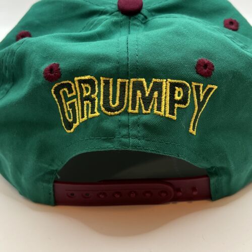YOUTH Vintage Grumpy Snow White Seven Dwarfs Snapback Hat Cap Disney ...