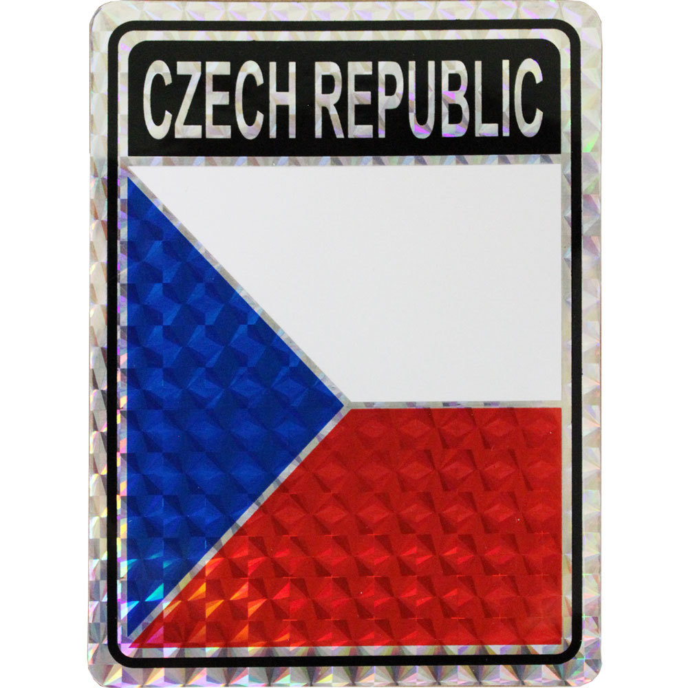 Czech Republic Reflective Decal - Decals, Stickers & Vinyl Art