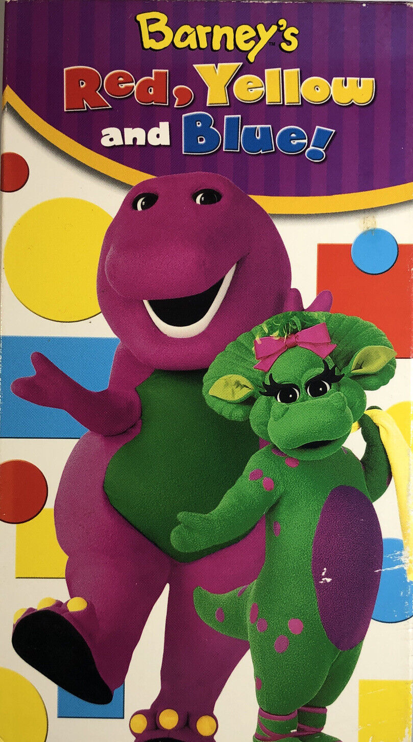 Barney-Barney's Red, Yellow, and Blue(VHS, 2004)TESTED-RARE VINTAGE ...