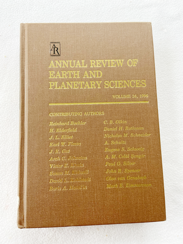 1996 HC Annual Review of Earth and Planetary Sciences: 1996 (24 ...