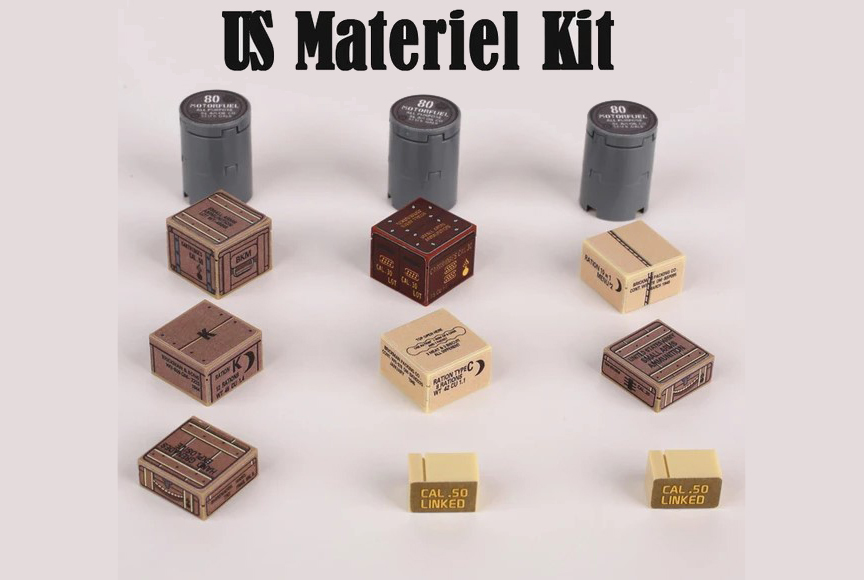 PAPBRIKS USA Army Ammunition MRE crate Ammo Weapon Oil drum set - LEGO ...