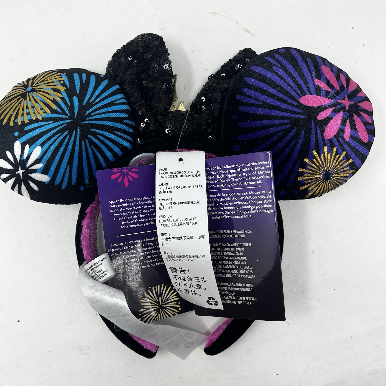 Fireworks Ears Minnie Mouse The Main Attraction Mickey Headband Disney ...