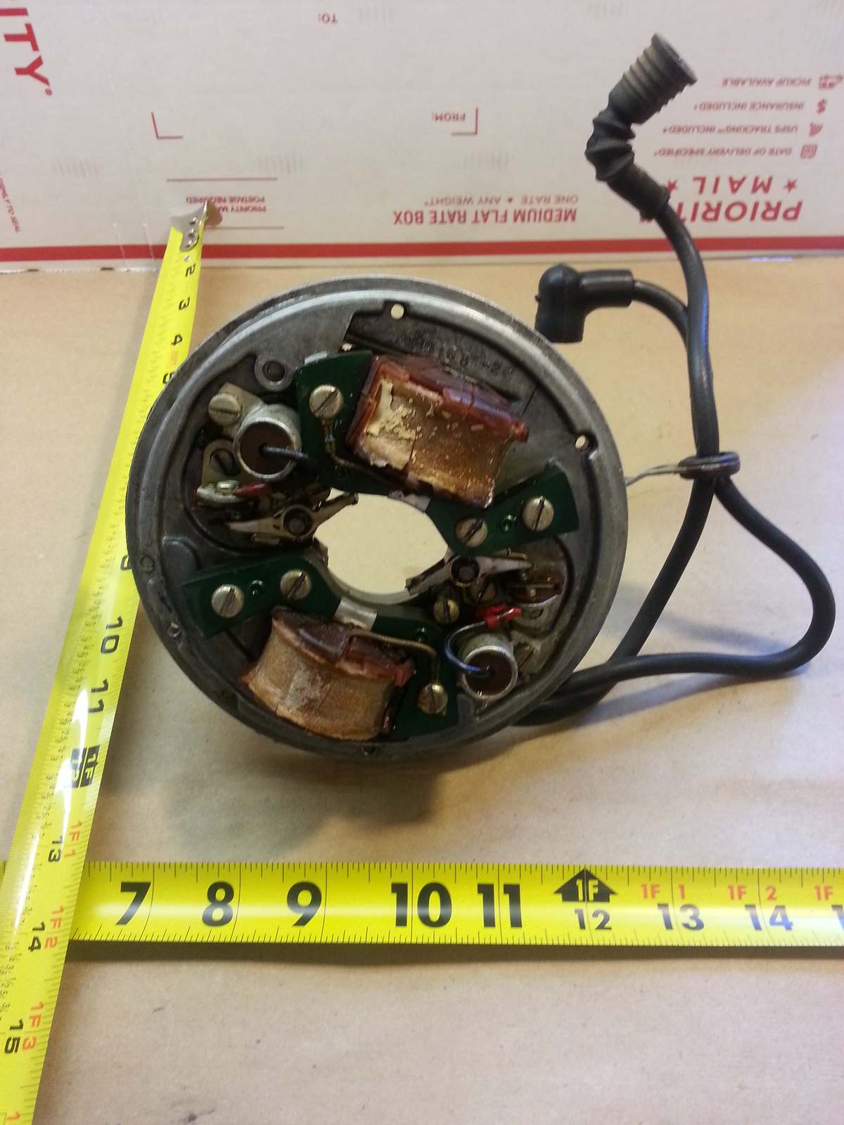~1958 JW-13/14 Johnson Evinrude 3 HP Ignition Magneto Points Coils ...