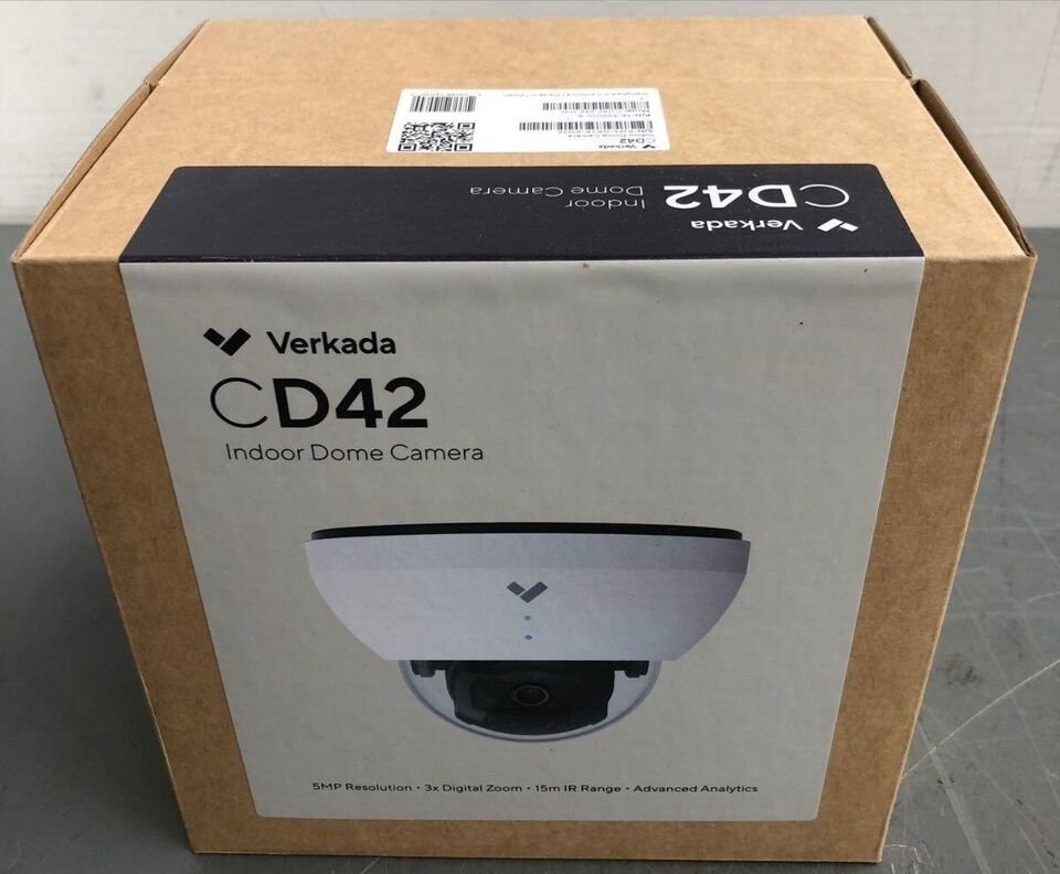 New/Sealed Verkada CD42 Indoor Dome Camera, 5MP, Zoom Lens, CD52-256-HW ...