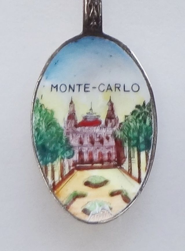 Collector Souvenir Spoon Monaco Monte Carlo Casino Rock of Monaco ...