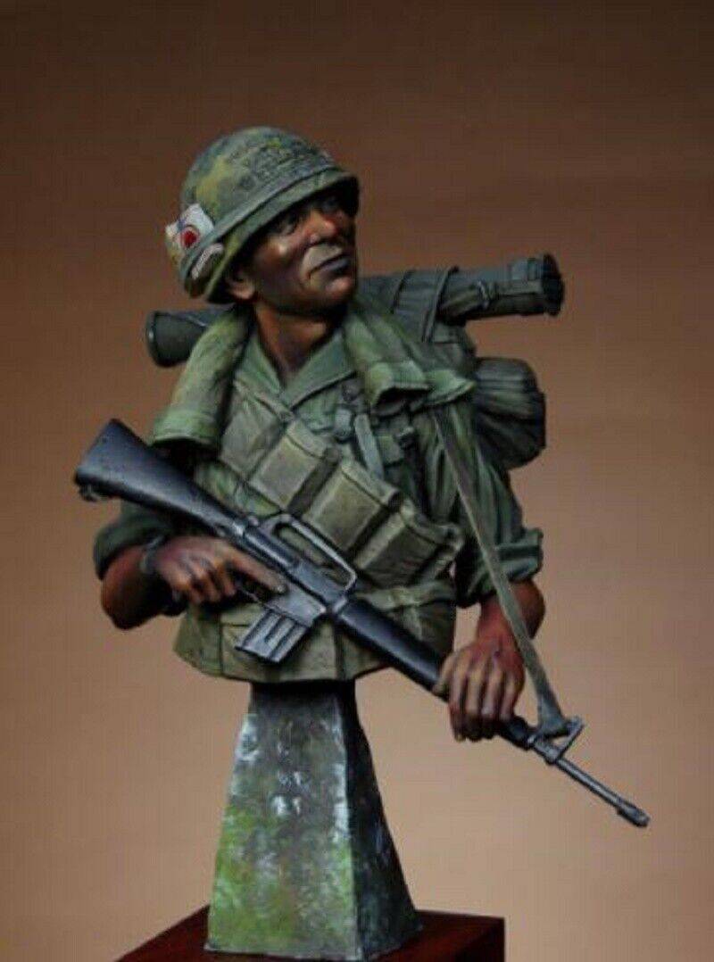 1/9 BUST Resin Model Kit US Army Soldier in Vietnam War Unpainted - Figures
