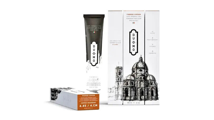 DUOMO MILANO NATURAL 100% Ammonia Free Permanent Hair Color ~ 2 oz ...