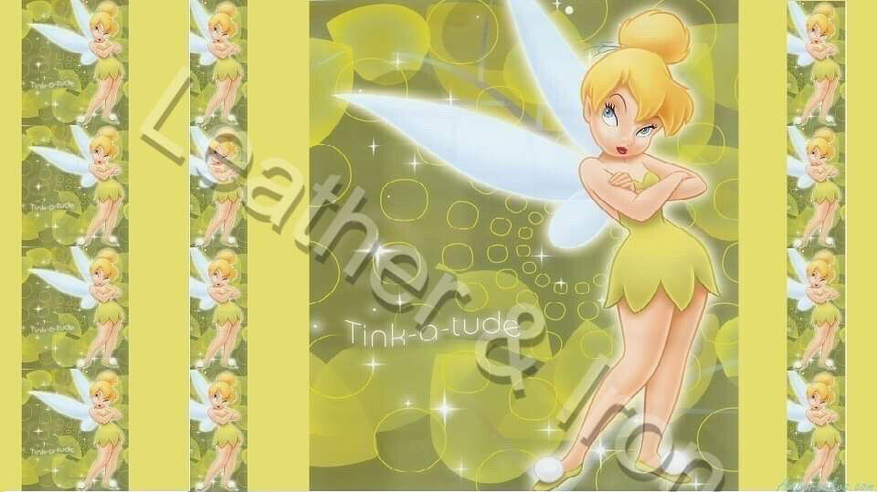 Tinker Bell Design Vinyl Checkbook Cover Tink Tinkerbell - ID ...