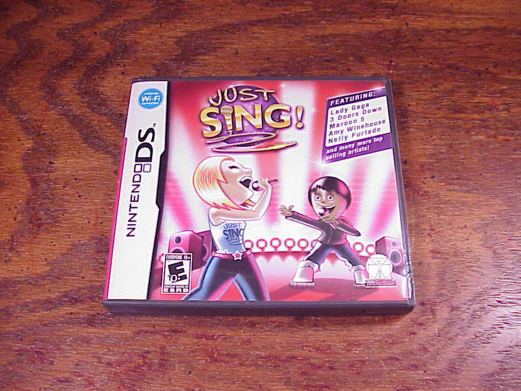 Nintendo DS Just Sing! Game Cartridge, used, complete, no. TWL-VJTE-USA ...
