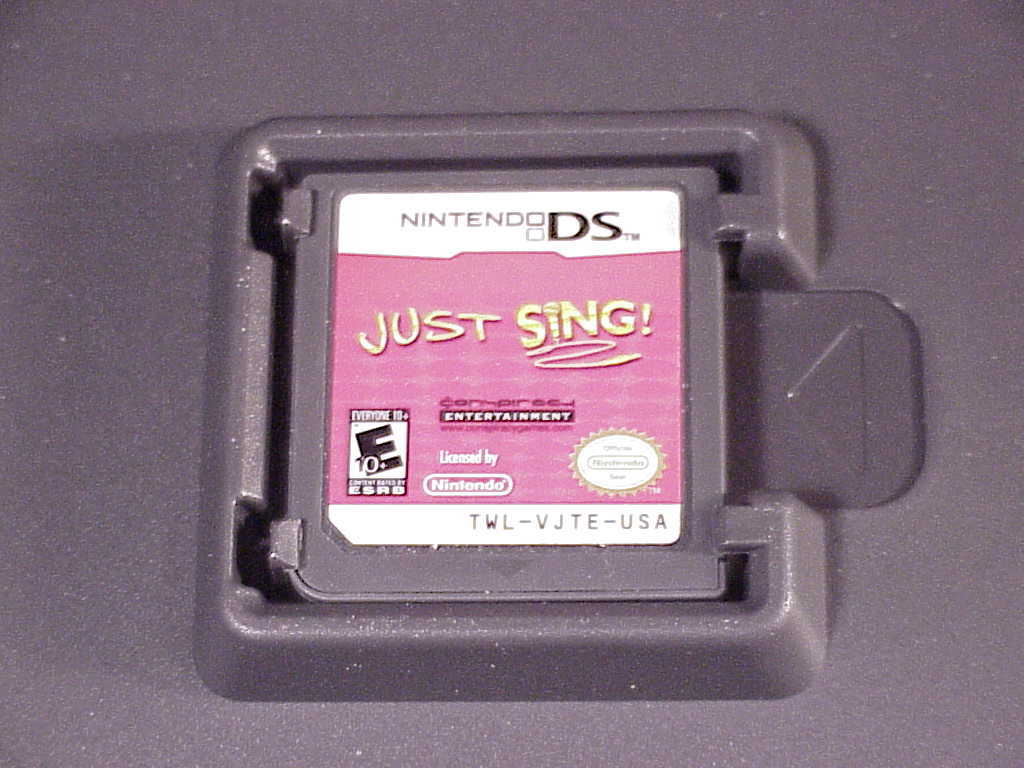 Nintendo DS Just Sing! Game Cartridge, used, complete, no. TWL-VJTE-USA ...