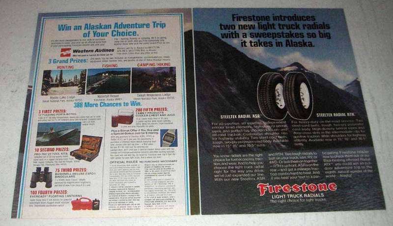 1983 Firestone Steeltex Radial ASR, RTH Tires Ad - 1980-89