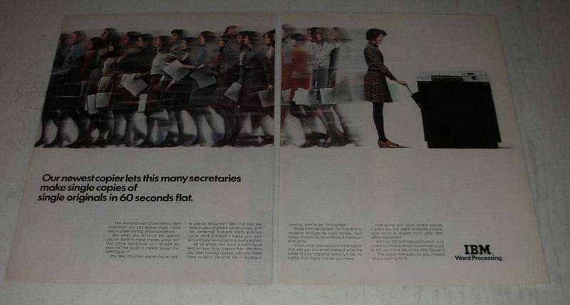 1973 IBM Copier II Ad - This Many Secretaries - 1970-79