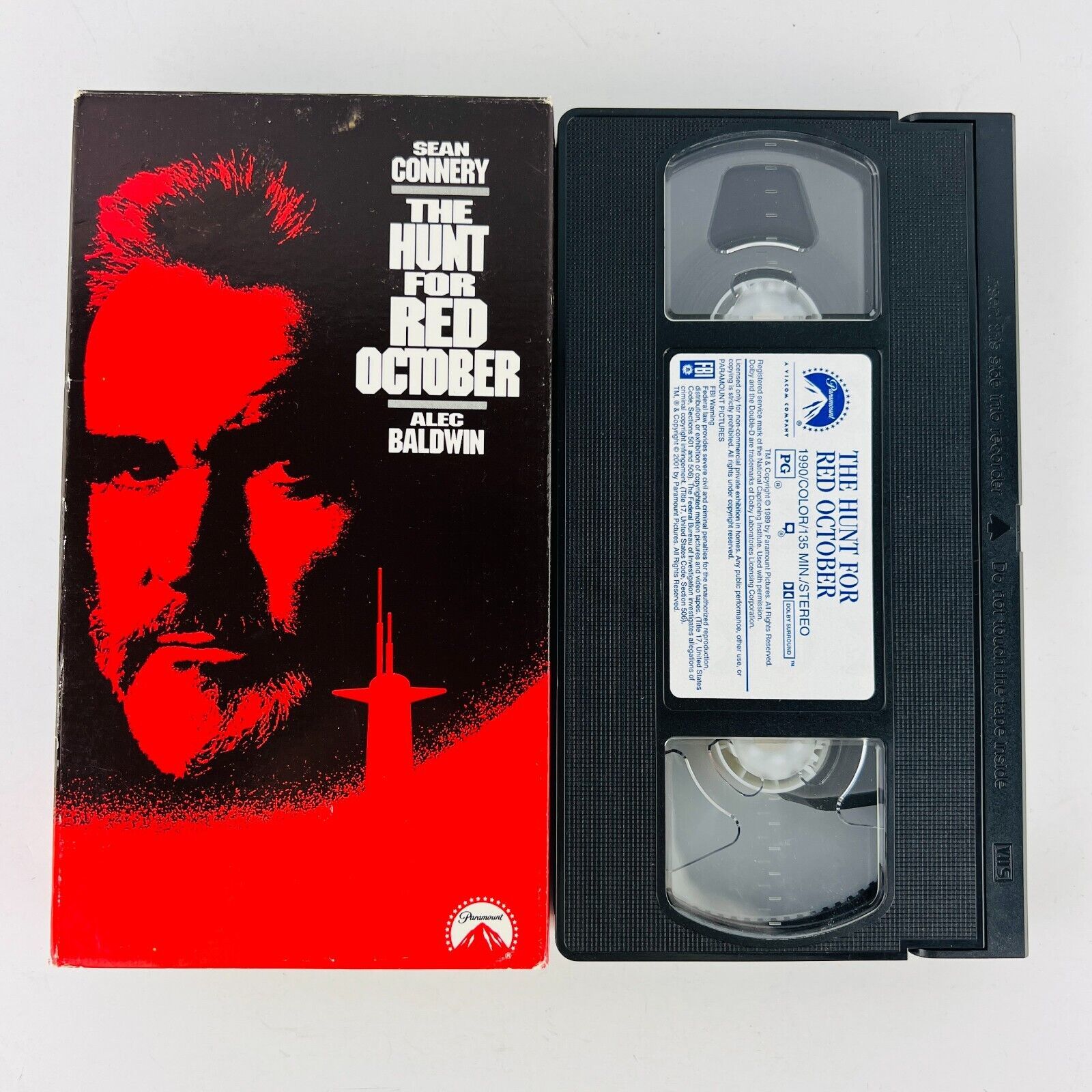 The Hunt for Red October VHS Sean Connery, Alec Baldwin - VHS Tapes