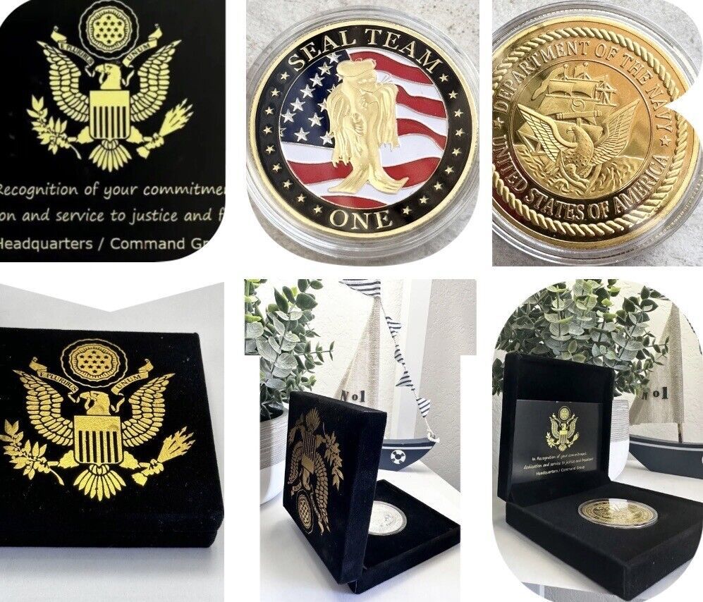 US NAVY SEAL TEAM ONE Challenge Coin USN - Current Militaria (2001-Now)