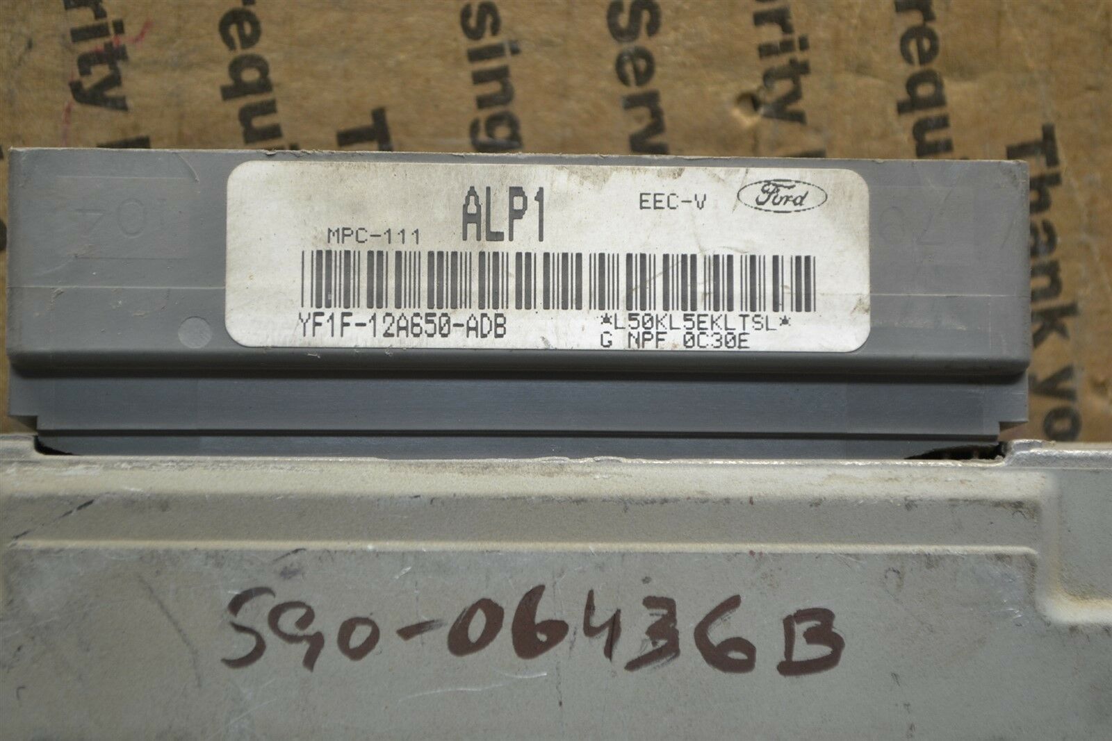 2000 Ford Taurus Sable Engine Control Unit ECU YF1F12A650ADB Module 232 ...