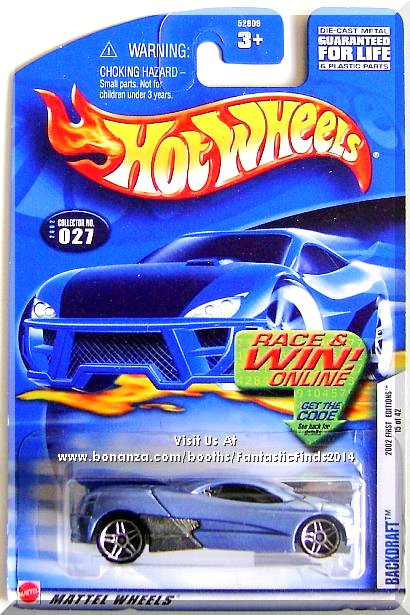 Hot Wheels - Backdraft: 2002 First Editions #15/42 - Collector #027 *Blue* - Contemporary ...