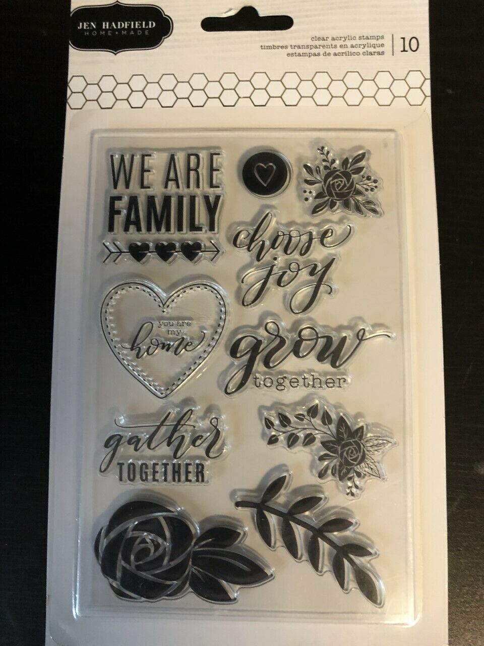 AMERICAN CRAFTS J HADFIELD, P PAISLEE, M HOLMES ACRYLIC STAMPS-YOU ...