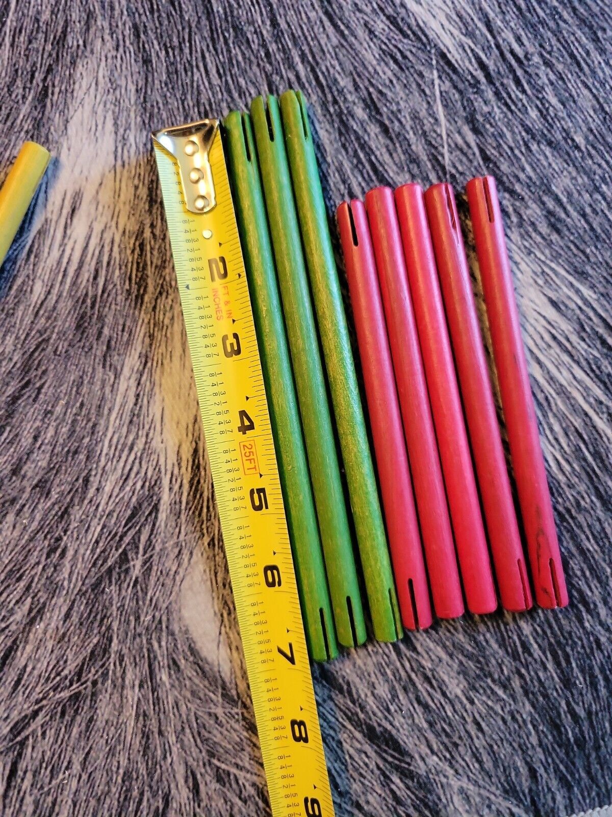 Tinker Toy Replacement Rods 3 Green 5 Red Lot See Pictures for ...