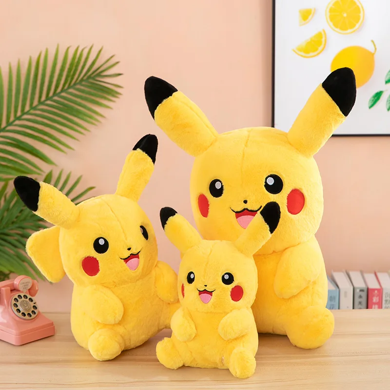 35 cm Pokemon Rabbit Plush Pikachu Kawaii Anime Large Stuffed Dolls ...