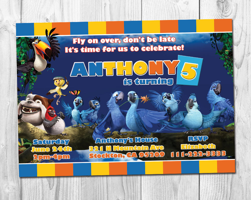 Rio Birthday Party Invitation - Greeting Cards & Invitations