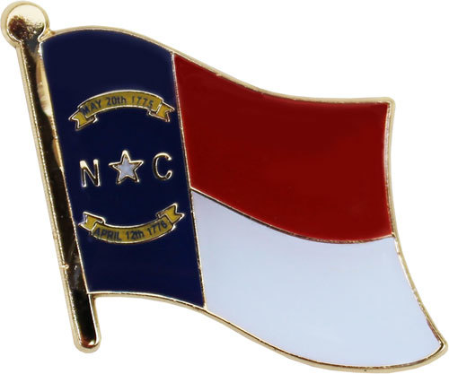 North Carolina Flag Lapel Pin - Collectibles