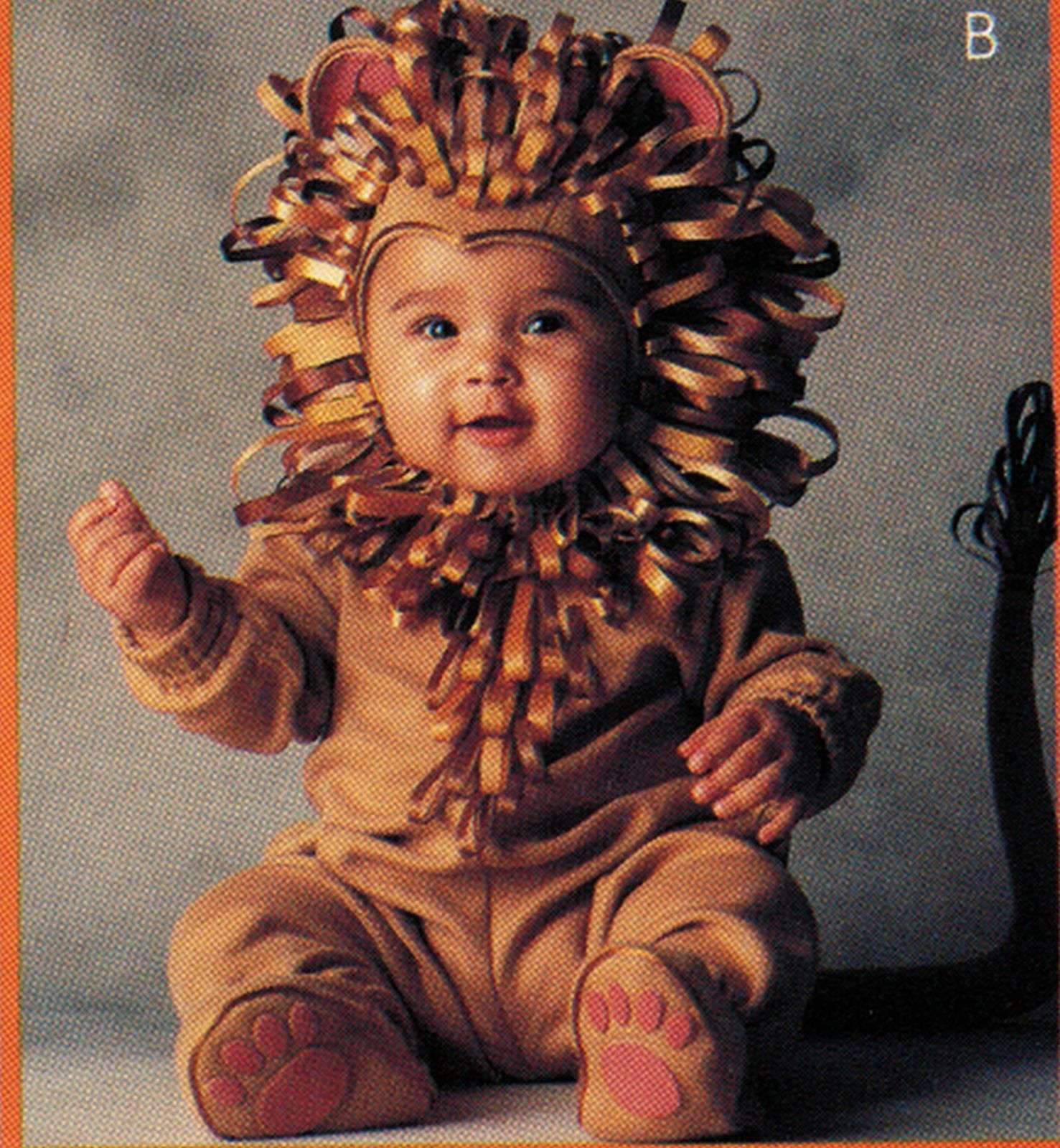 Toddlers Skunk Lion Monkey Elephant Panda Halloween Costume Sew Pattern ...