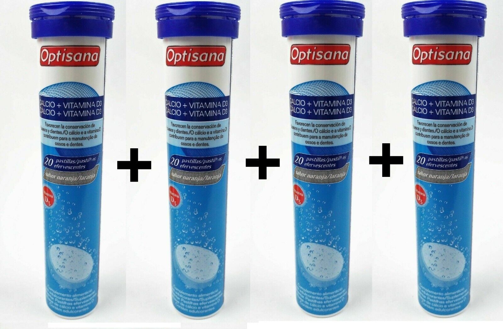 Optisana Calcium + Vitamin D3 Orange Flavor 80 Effervescent Premium ...