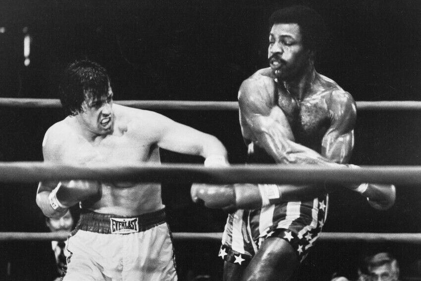 Sylvester Stallone Boxing Carl Weathers and similar items