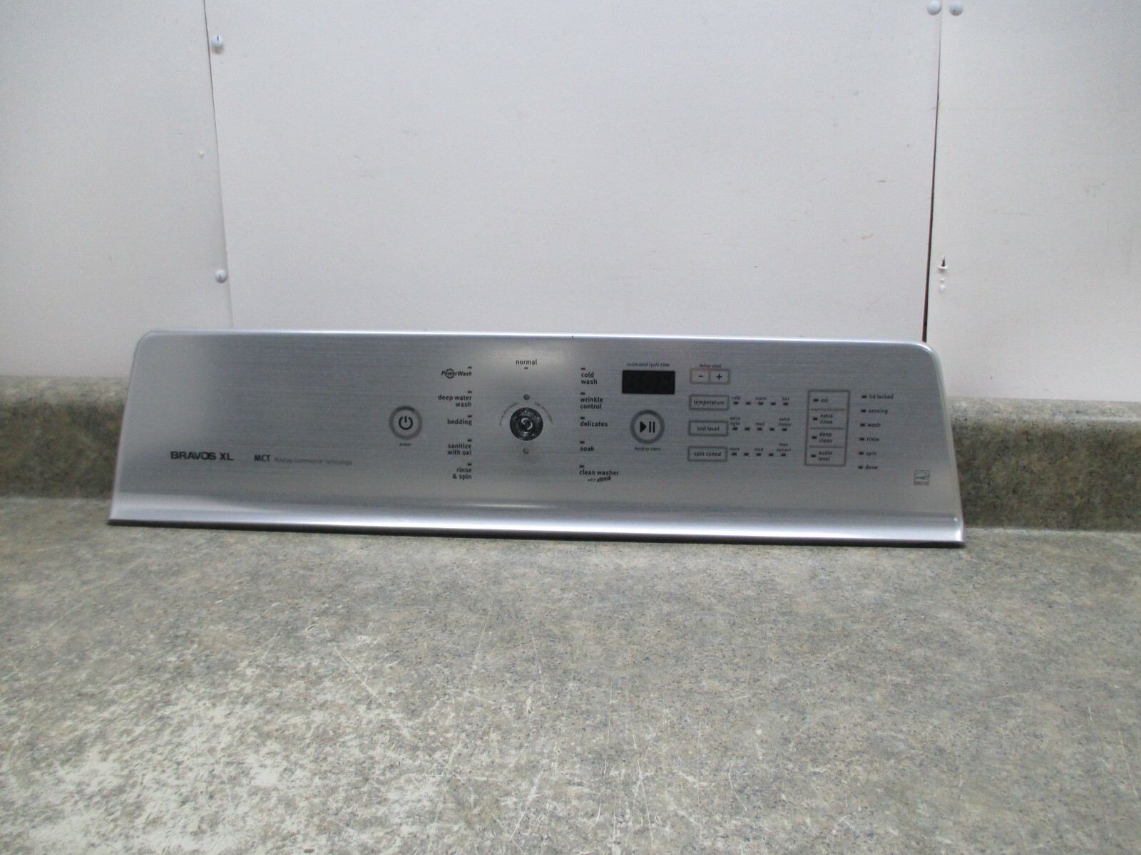 MAYTAG WASHER CONTROL PANEL SCRATCHES PART # W11115285 W11035070 ...