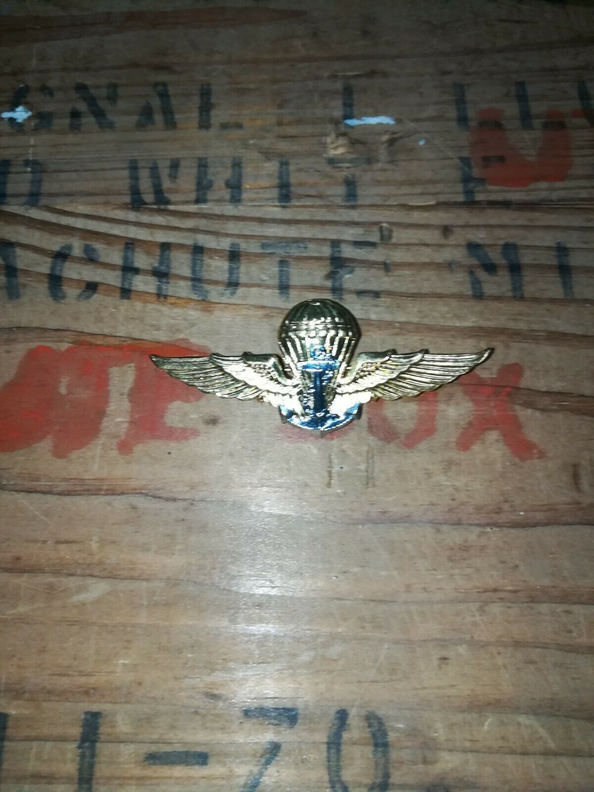 Royal Thai Navy Marine AIRBORNE Parachutist PARATROOPER Metal Wing Pin ...