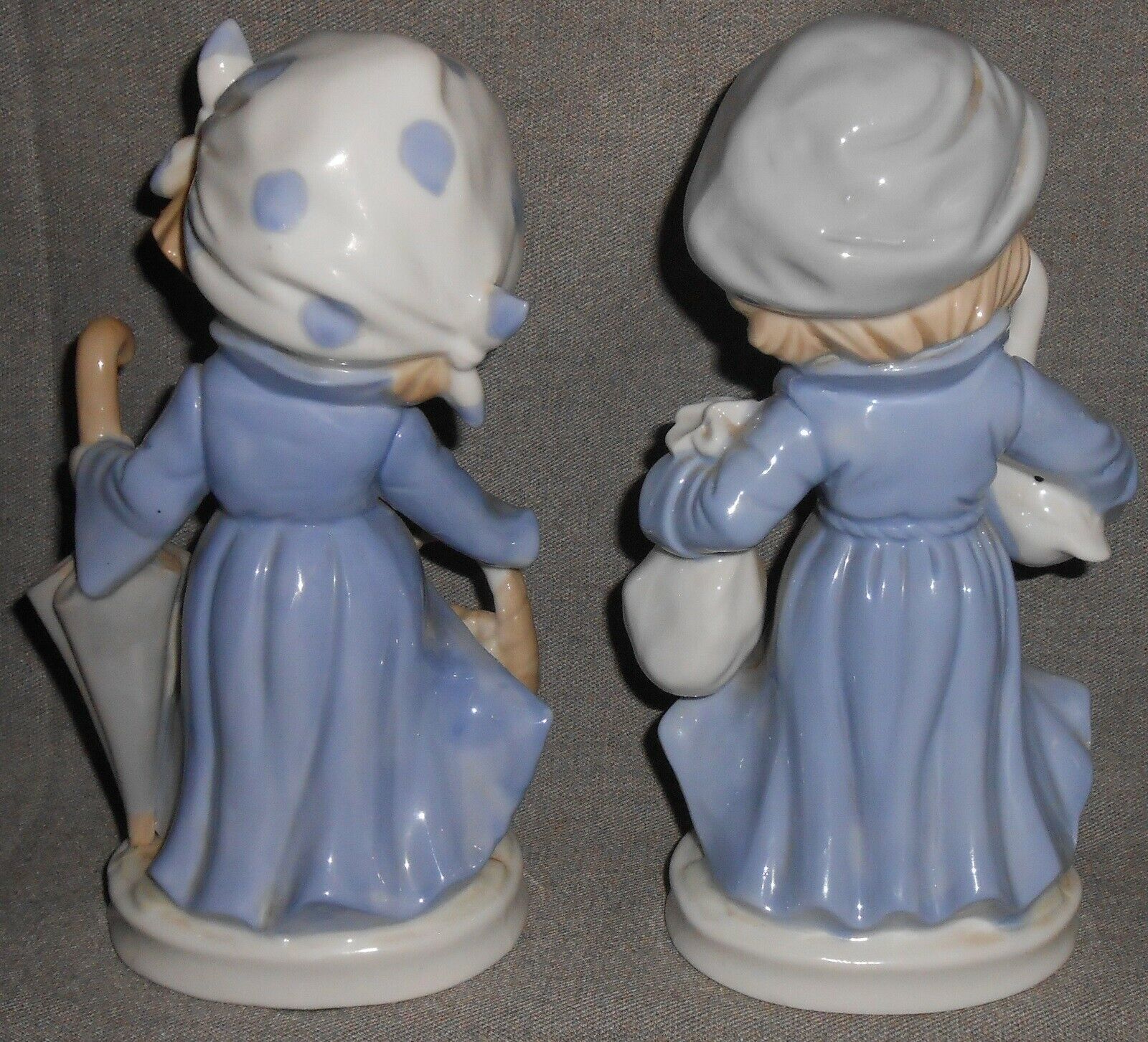 KPM - Germany - Pair Porcelain CHILDREN FIGURINES - Pottery & Glass