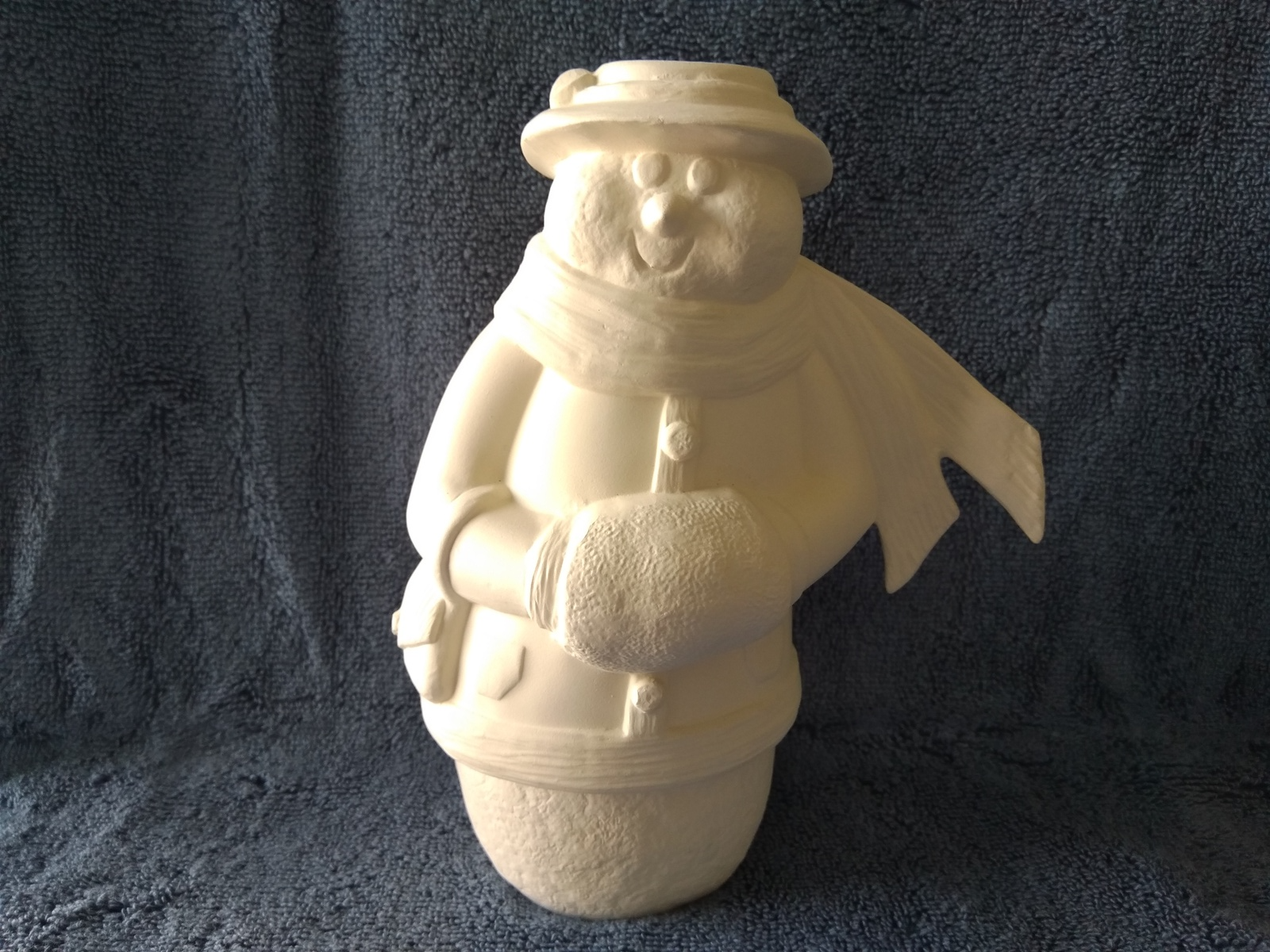 S3 - Lady Snowman Ceramic Bisque Ready-to-Paint, Unpainted, You Paint ...