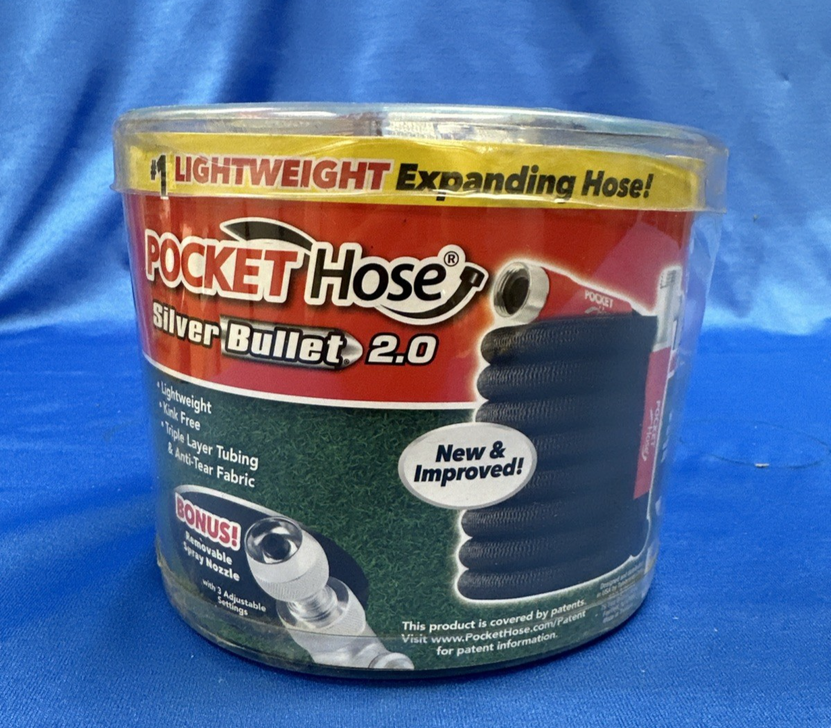 Pocket Hose 3/4 in. x 50 ft. Expandable Garden Hose with Turbo Shot ...