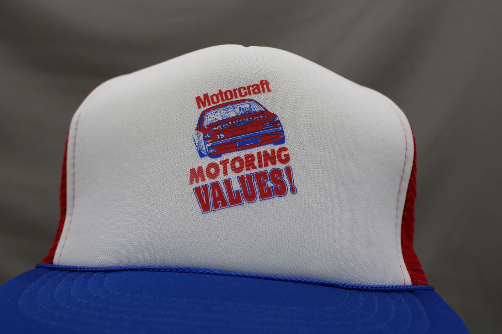 Vintage Screened Trucker Hat - Motorcraft Rally Car Graphic - Adult ...