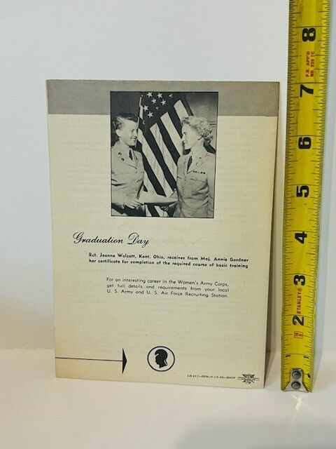 WW2 Recruiting Journal Pamphlet Home Front Ephemera WWII Women Camp Lee ...