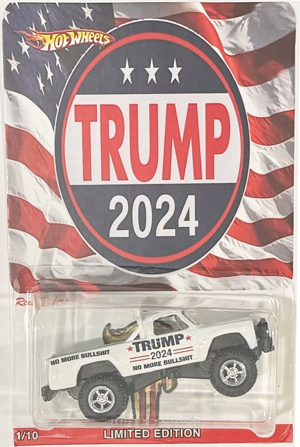 '80 Dodge Power Wagon Custom Hot Wheels Car 2024 Donald Trump MAGA ...