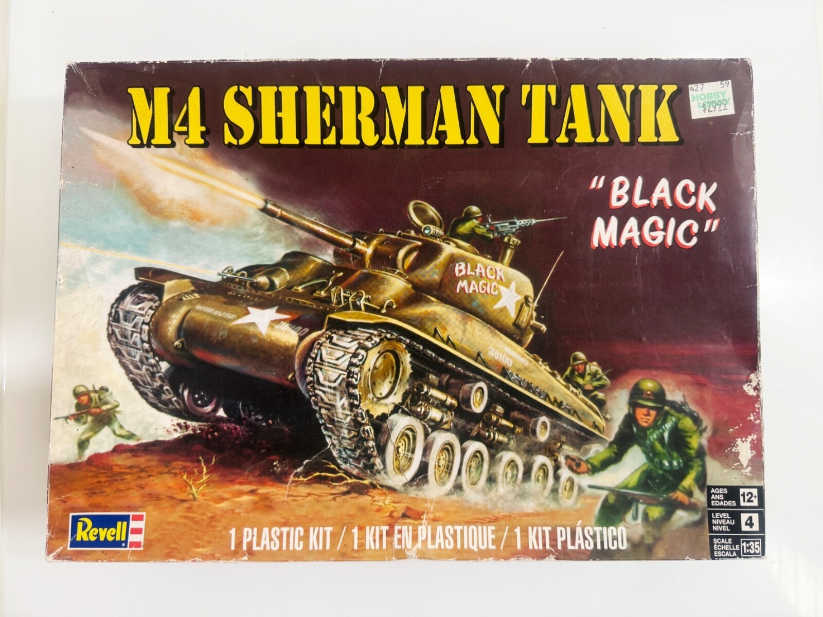 REVELL 85-7864 M4 SHERMAN TANK “BLACK MAGIC” MODEL KIT-NIB-1:35 SCALE ...