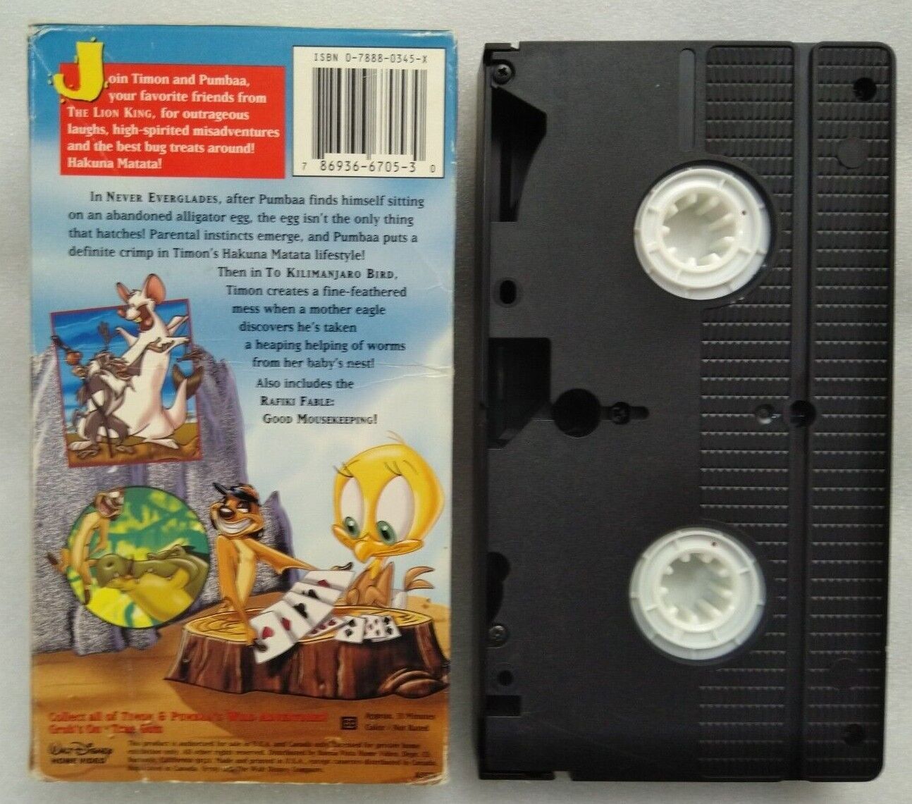 VHS Timon and Pumbaa's Wild Adventures - Hangin' With Baby (VHS, 1996 ...