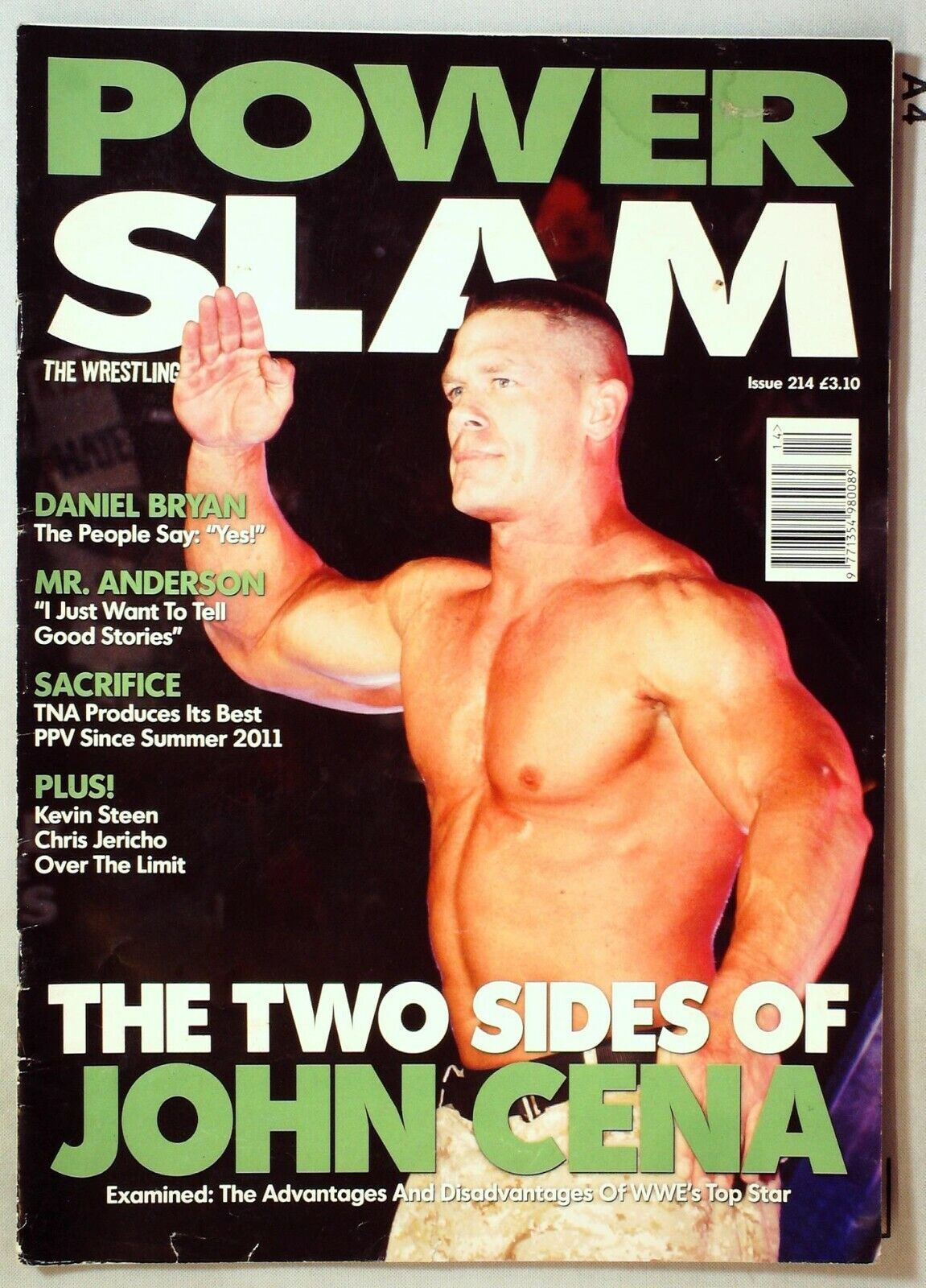 Power Slam Magazine No.214 MBox3030/B Two Side Of John Cena - Magazines