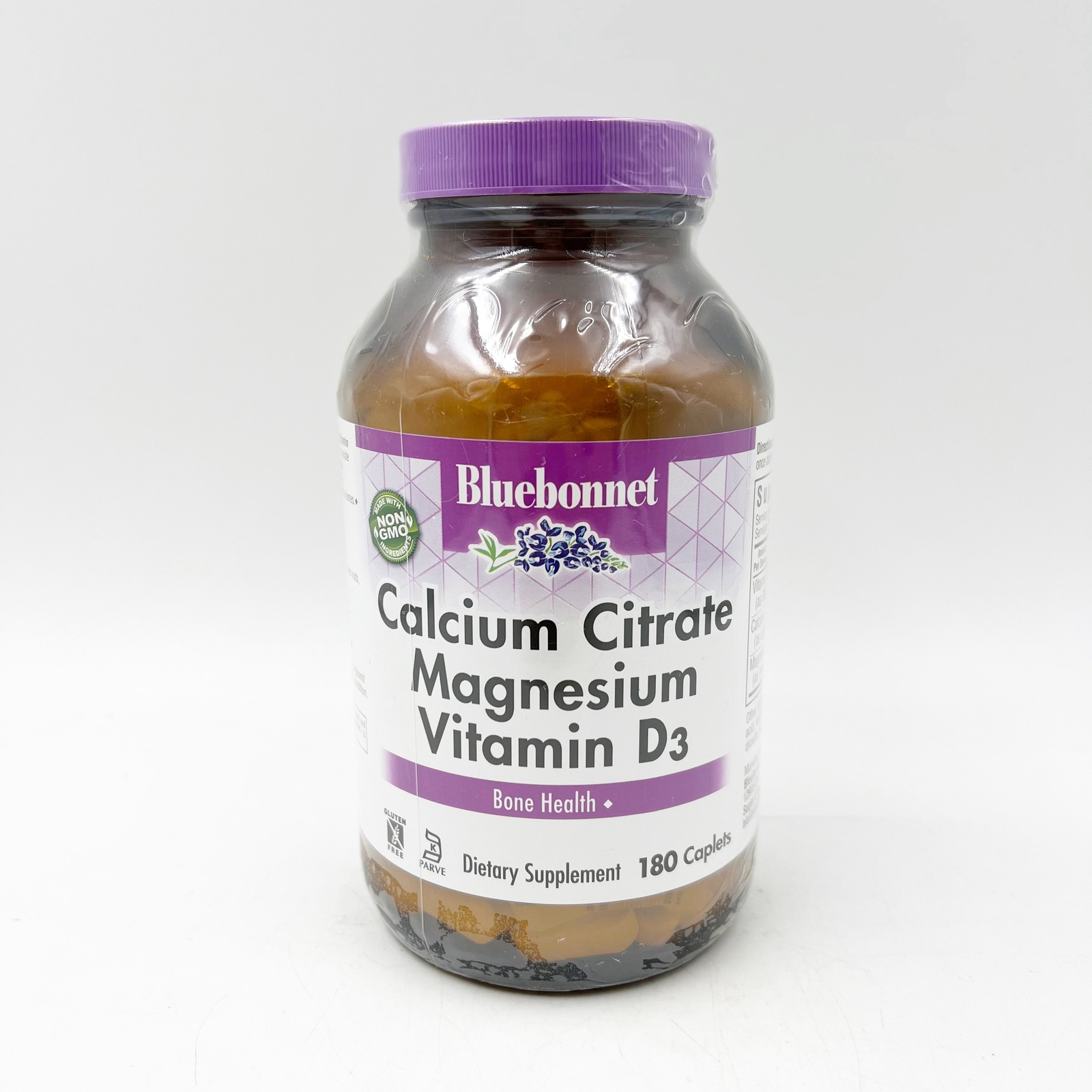 Bluebonnet Calcium Citrate Citrate Plus Vitamin D3 180 Caplets Exp 8/24 ...