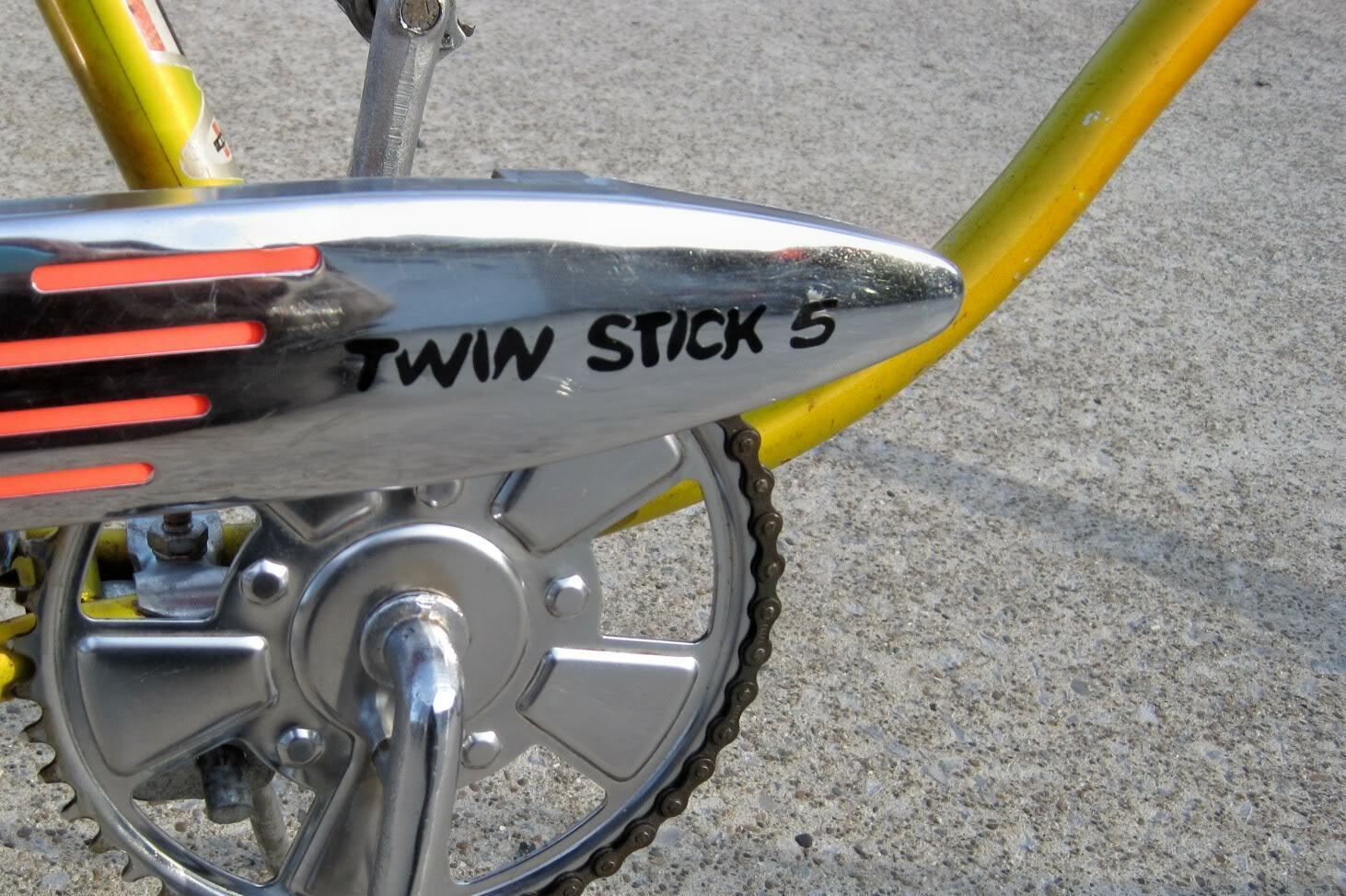 New Black "TWIN STICK" 5 Decal Sticker for Huffy Rail Muscle Bike - Other