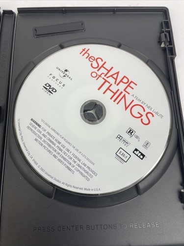 The Shape of Things Movie DVD Video Paul Rudd Fred Weller Widescreen ...