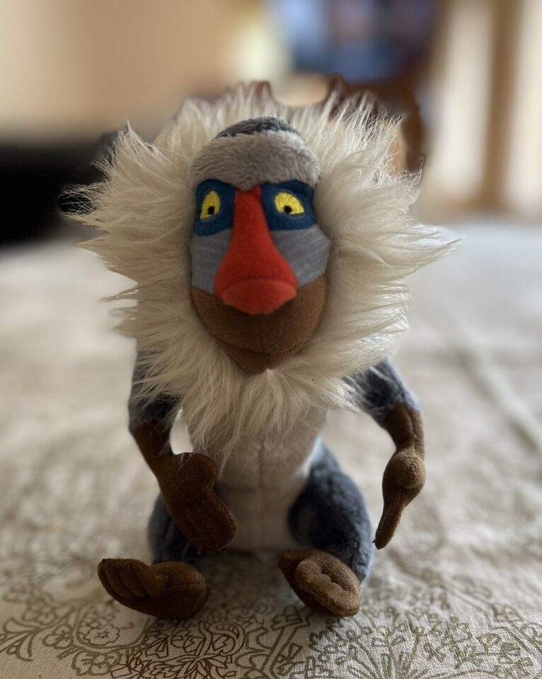 Vintage Disney Store Lion King RAFIKI Mini Bean Bag 8" Stuffed Plush ...